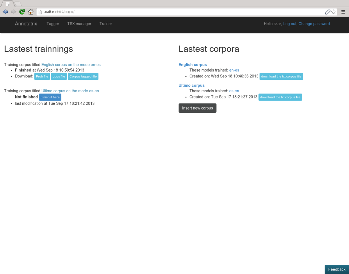 Getting started with Annotatrix - Apertium