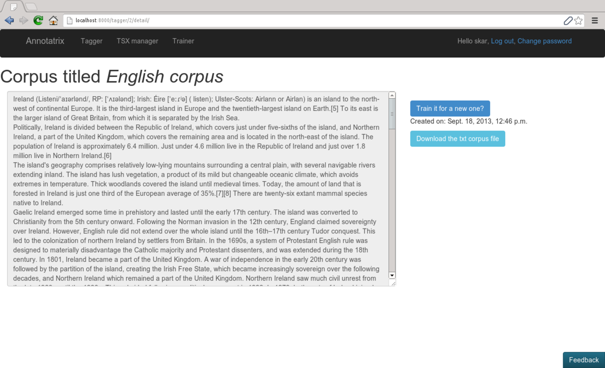 Getting started with Annotatrix - Apertium