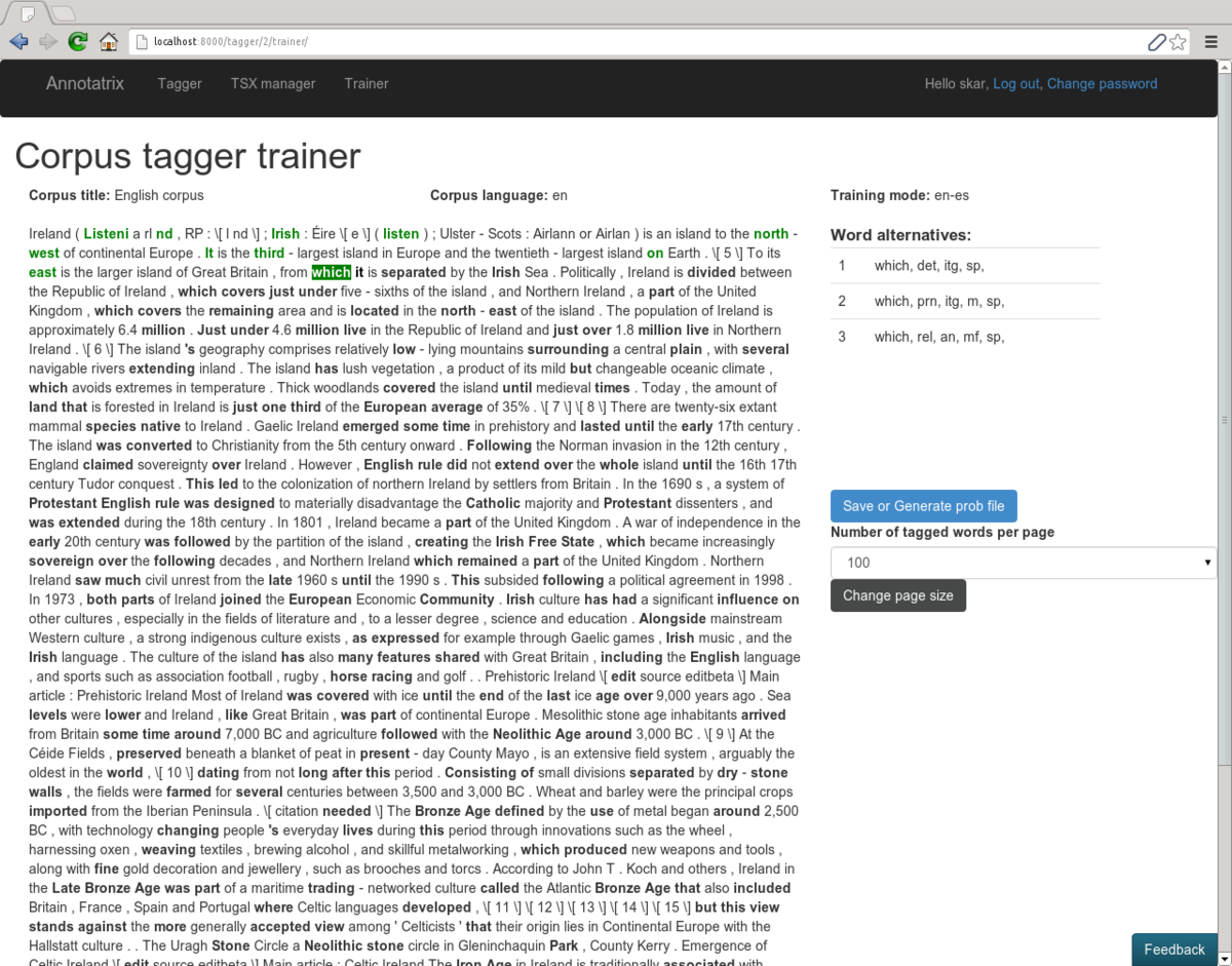 Getting started with Annotatrix - Apertium